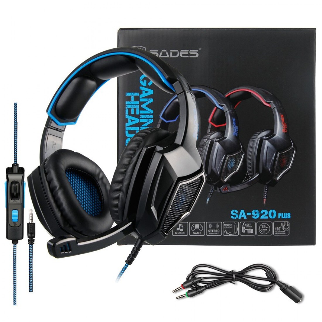 SADES SA-920 PS4 Gamer Headset Gaming Headphones Stereo ...